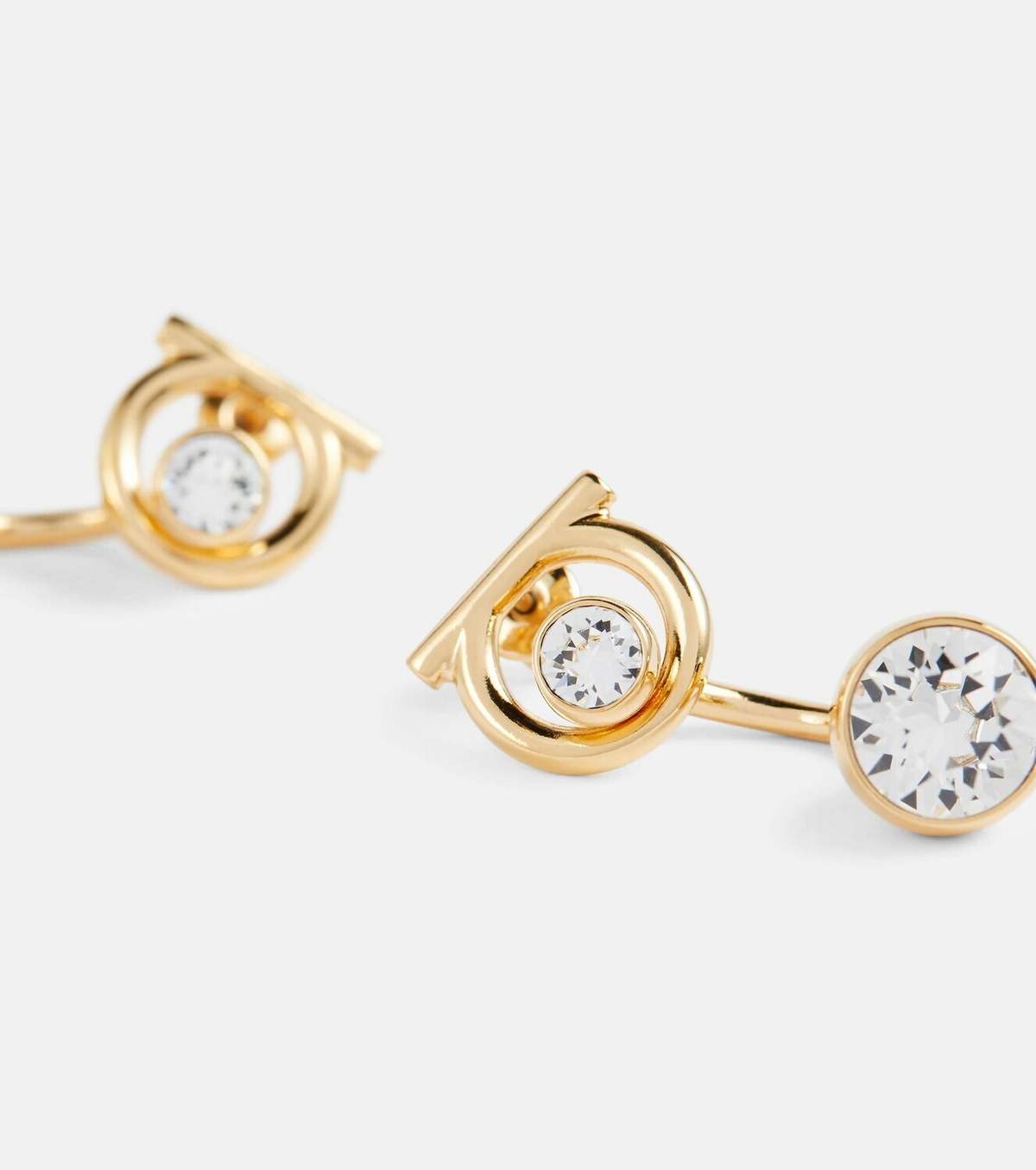 Ferragamo - Crystal-embellished earrings Salvatore Ferragamo