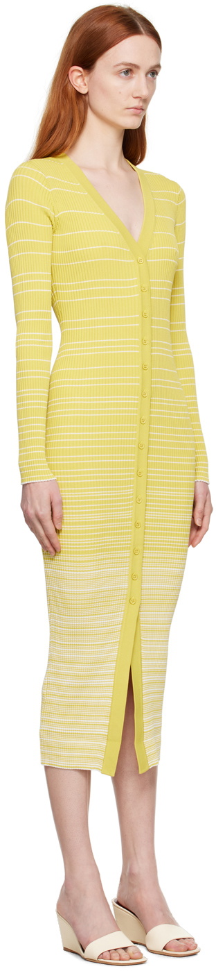 Staud Yellow Shoko Midi Dress Staud