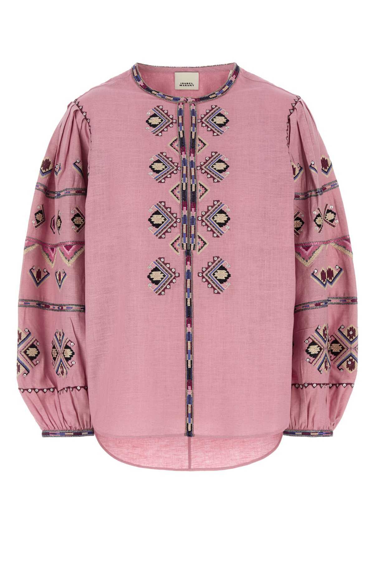Isabel Marant Pink Silk Zielle Blouse Isabel Marant