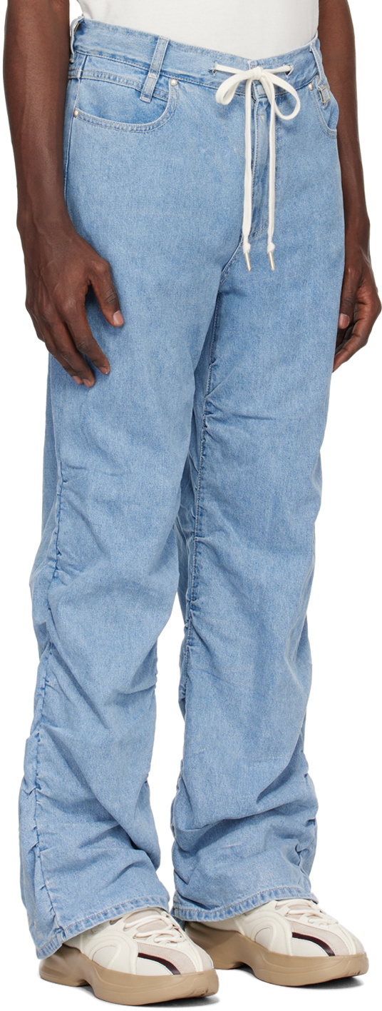 Wooyoungmi Blue Drawstring Jeans Wooyoungmi