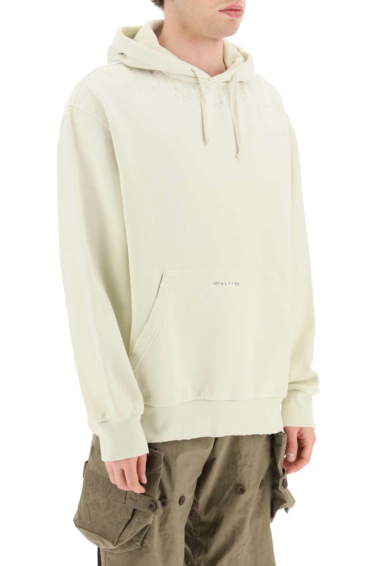 1017 ALYX 9SM Hoodie With Distressed Details 1017 ALYX 9SM