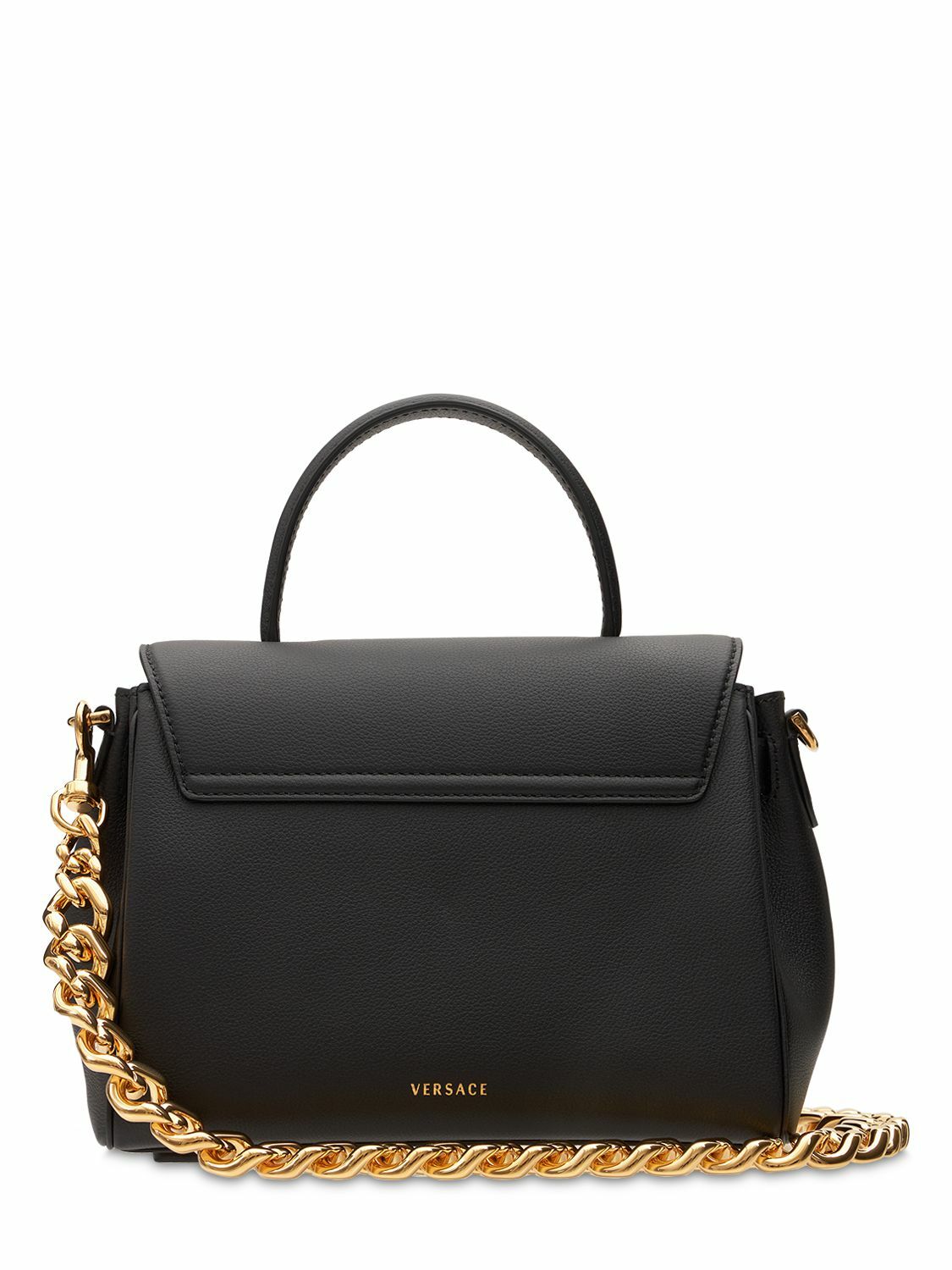 VERSACE - Medusa Leather Top Handle Bag Versace