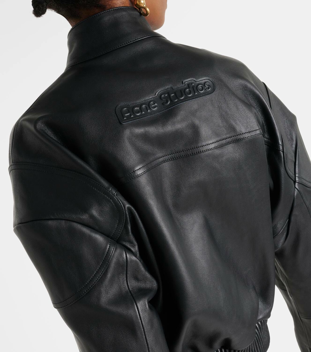 Acne Studios Logo leather jacket Acne Studios