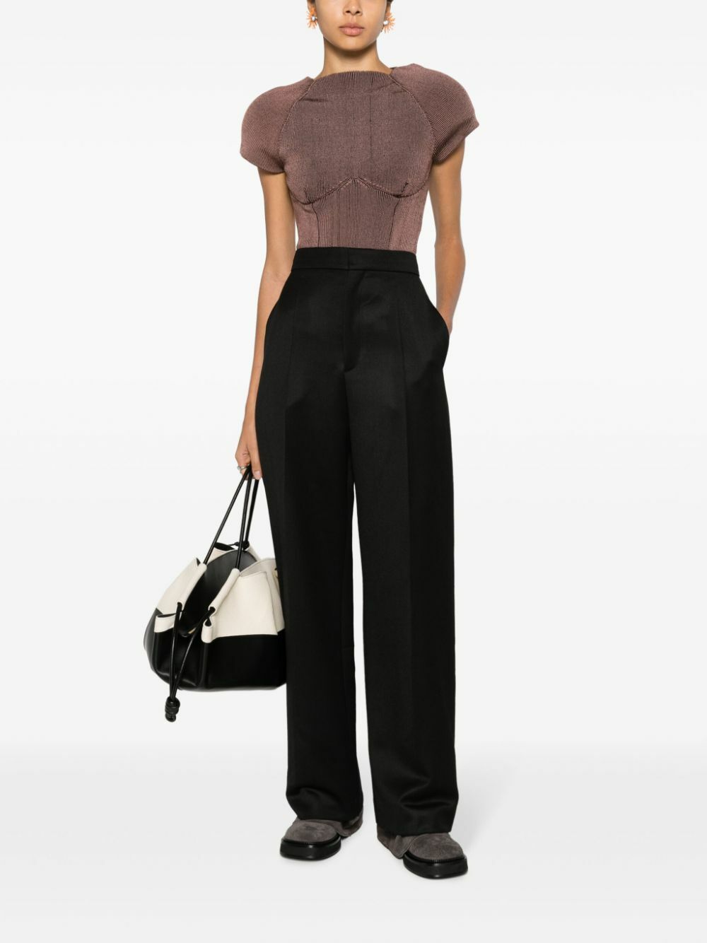 LOEWE - Wool High Waisted Trousers Loewe