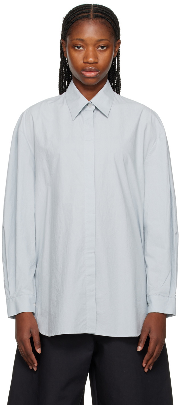 AMOMENTO Gray Oversized Shirt AMOMENTO