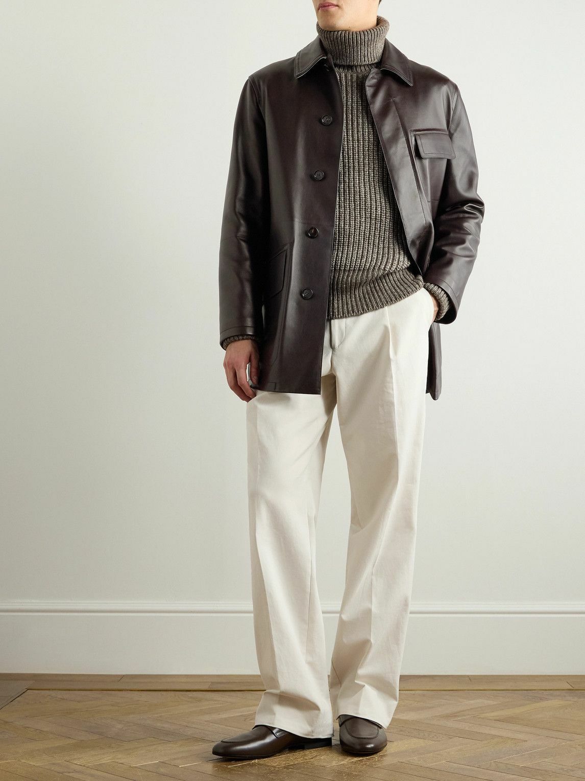 Dunhill - Leather Jacket - Brown Dunhill