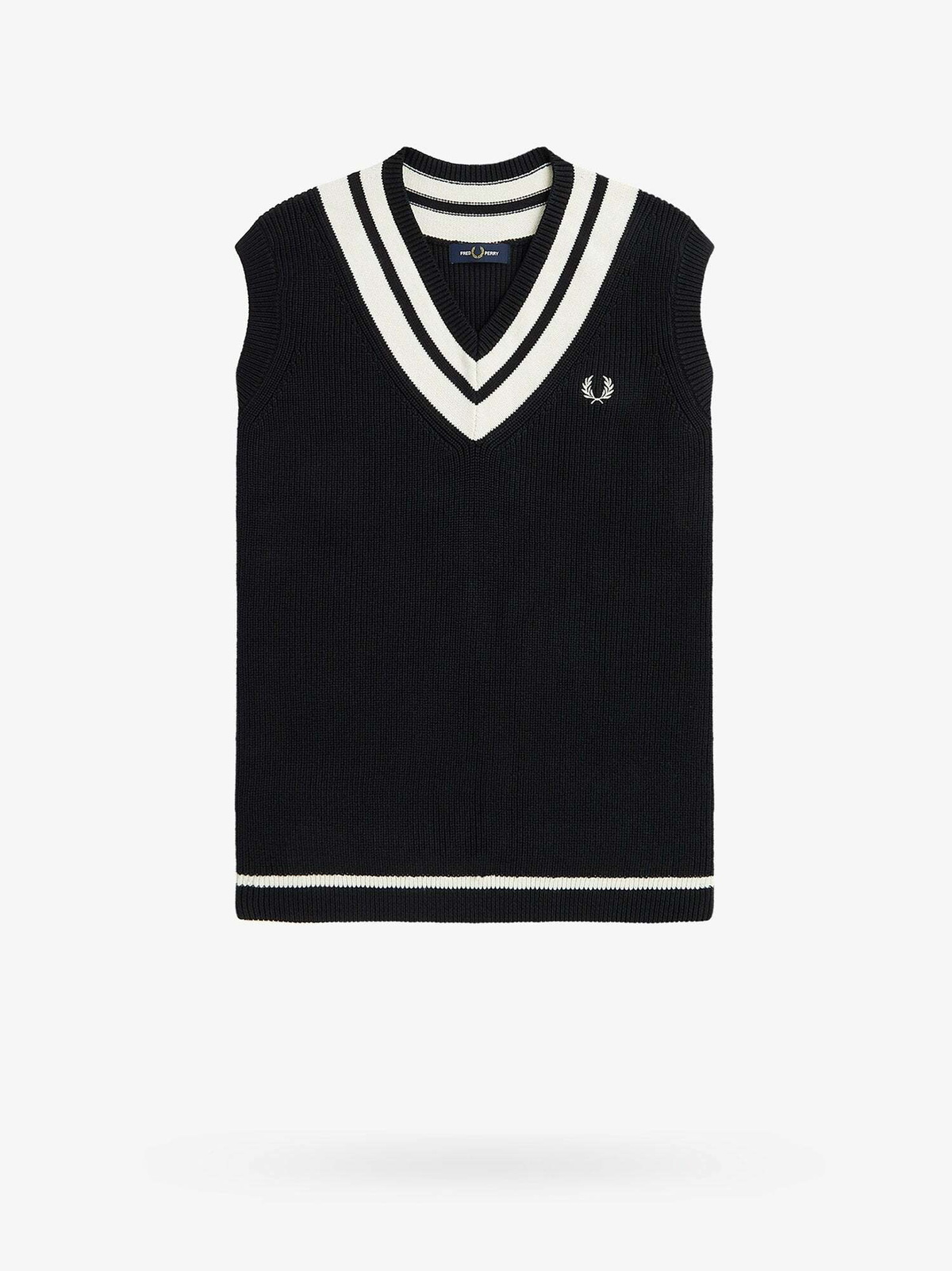 Fred Perry Vest Black Mens Fred Perry