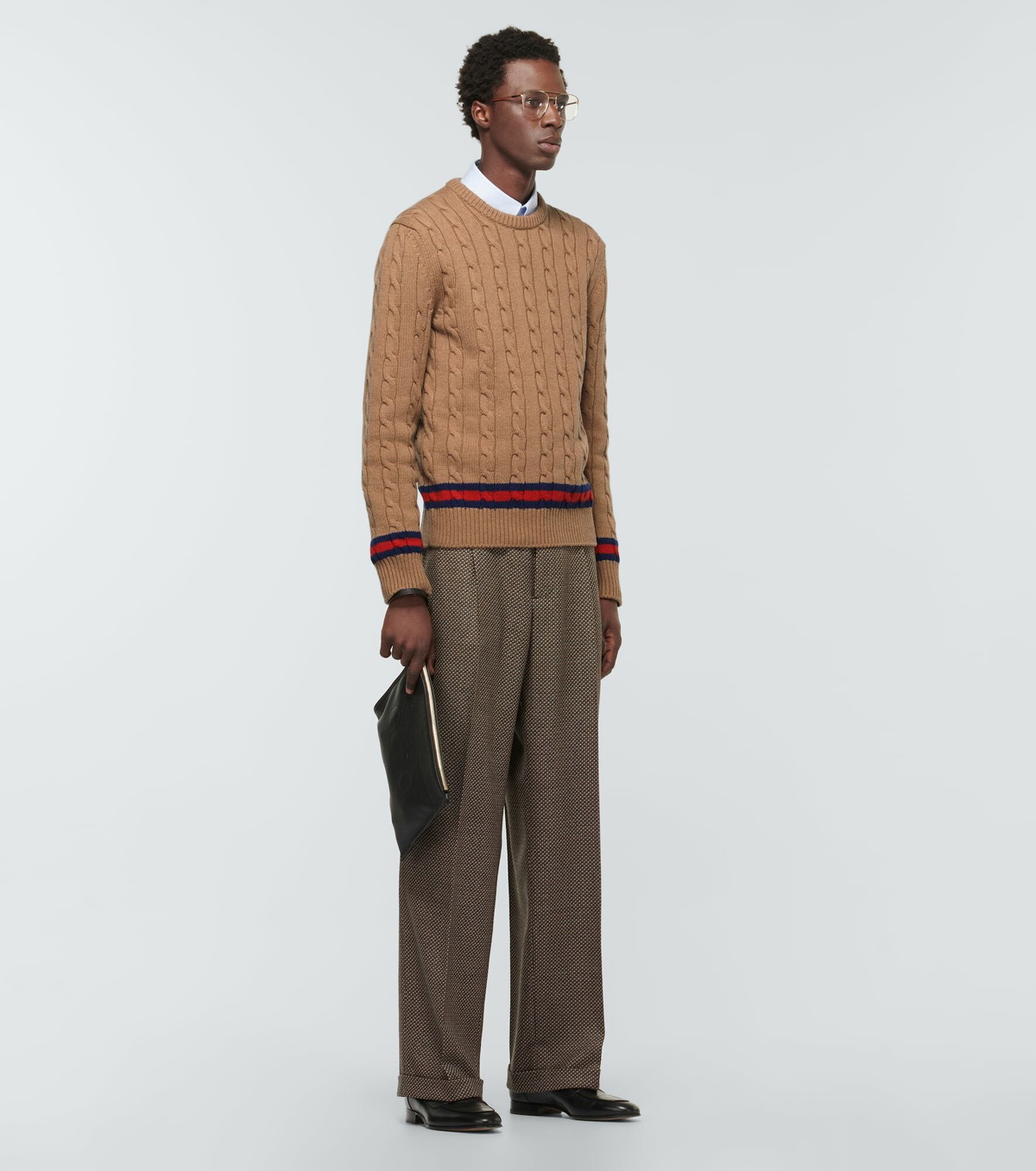 Gucci - Cable-knit cashmere-blend sweater Gucci