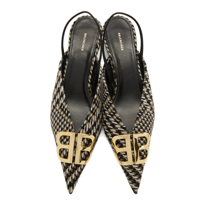 Balenciaga Brown Slingback Heels Balenciaga