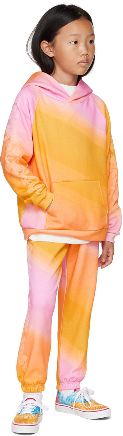 ERL Kids Yellow & Pink Gradient Hoodie ERL
