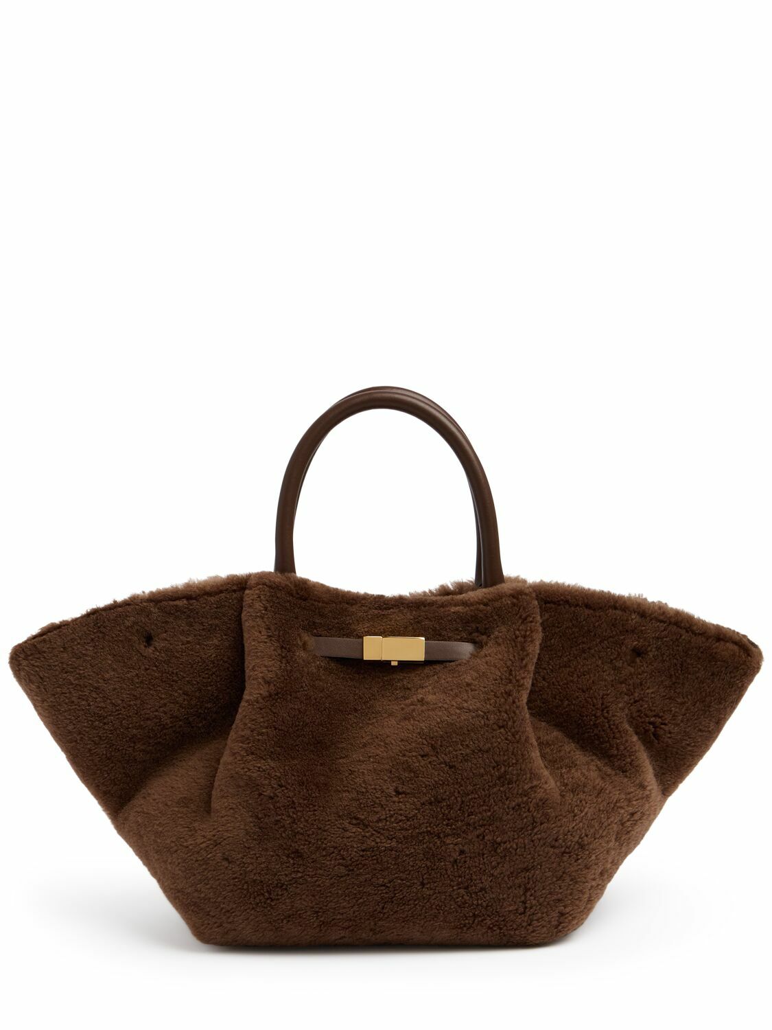 DEMELLIER Midi New York Shearling Tote Bag DeMellier