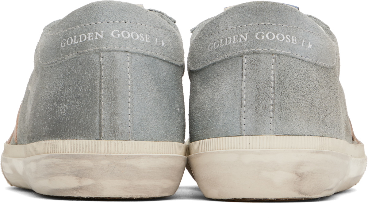 Golden Goose Gray & Pink Super Star Double Foxing Sneakers Golden Goose ...