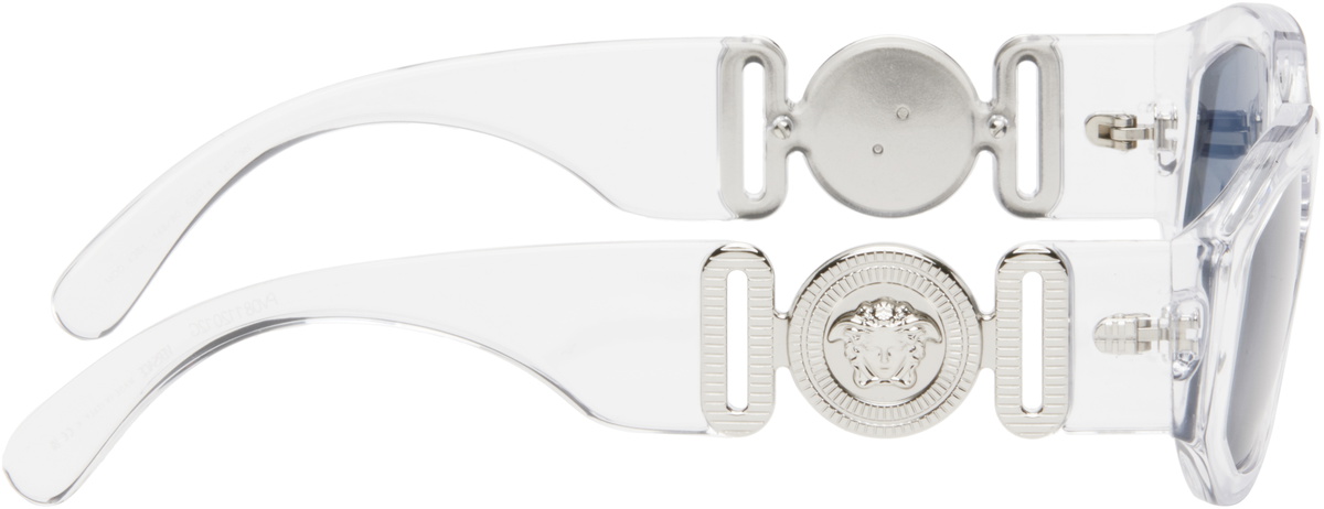 Versace Transparent Medusa Biggie Sunglasses Versace