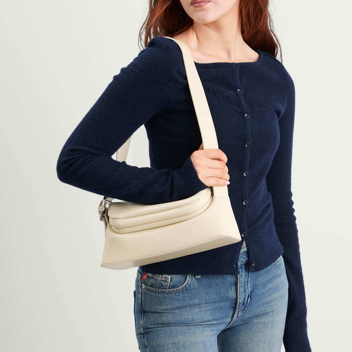OSOI Women's Folder Brot Bag in Cream OSOI