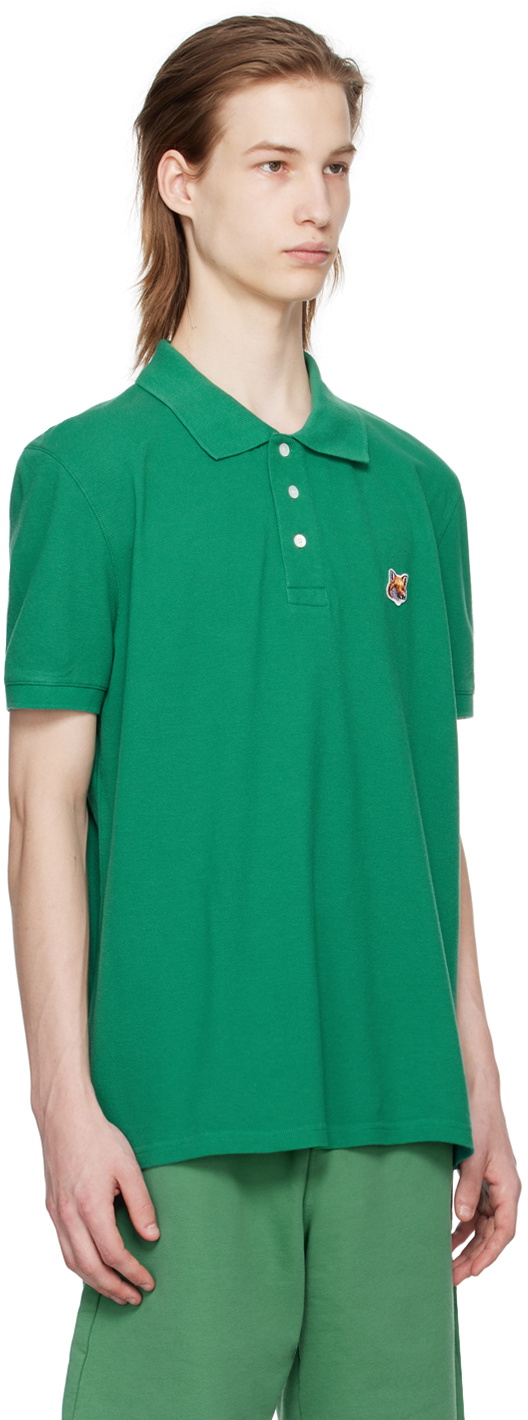 Maison Kitsuné Green Bold Fox Head Polo Maison Kitsune