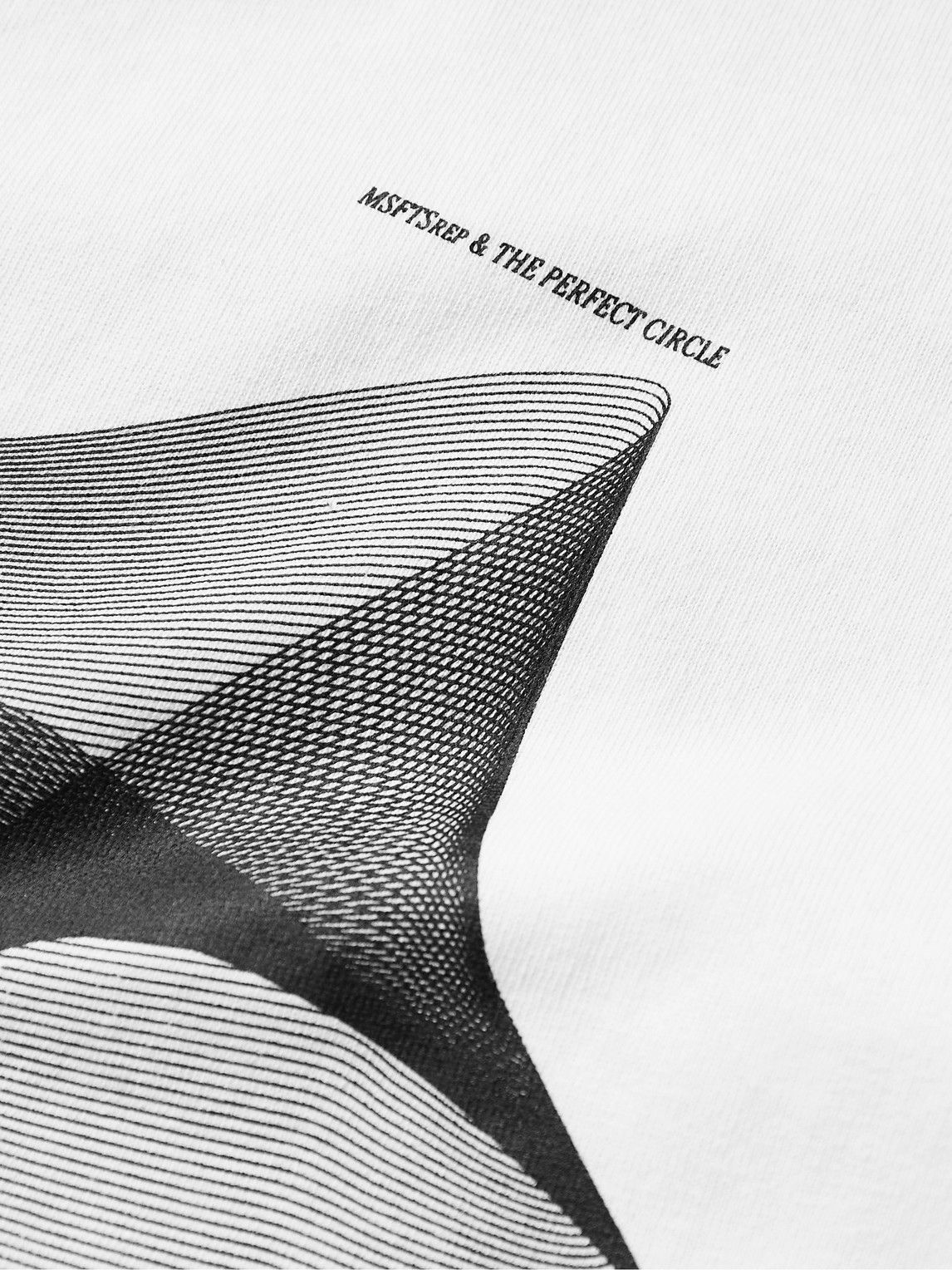 MSFTSrep - Formation Printed Cotton-Jersey T-Shirt - White MSFTSrep