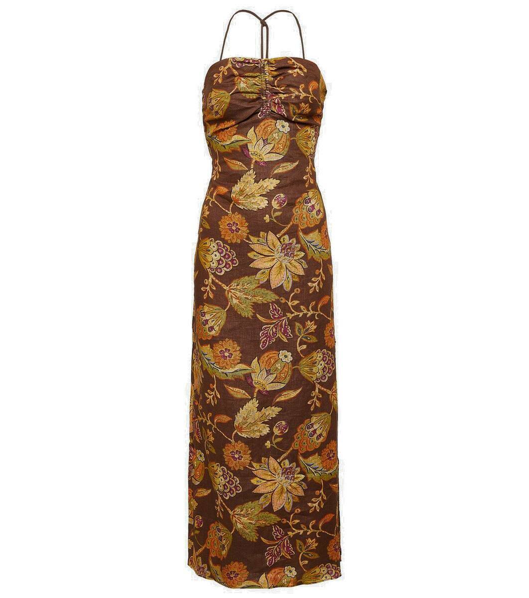 SIR Josefina floral linen midi dress SIR.