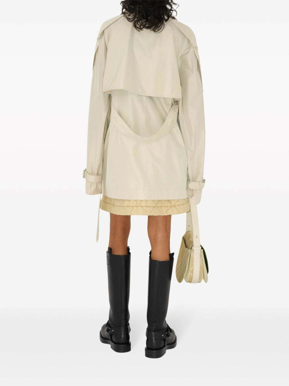 BURBERRY - Silk Short Trench Coat Burberry