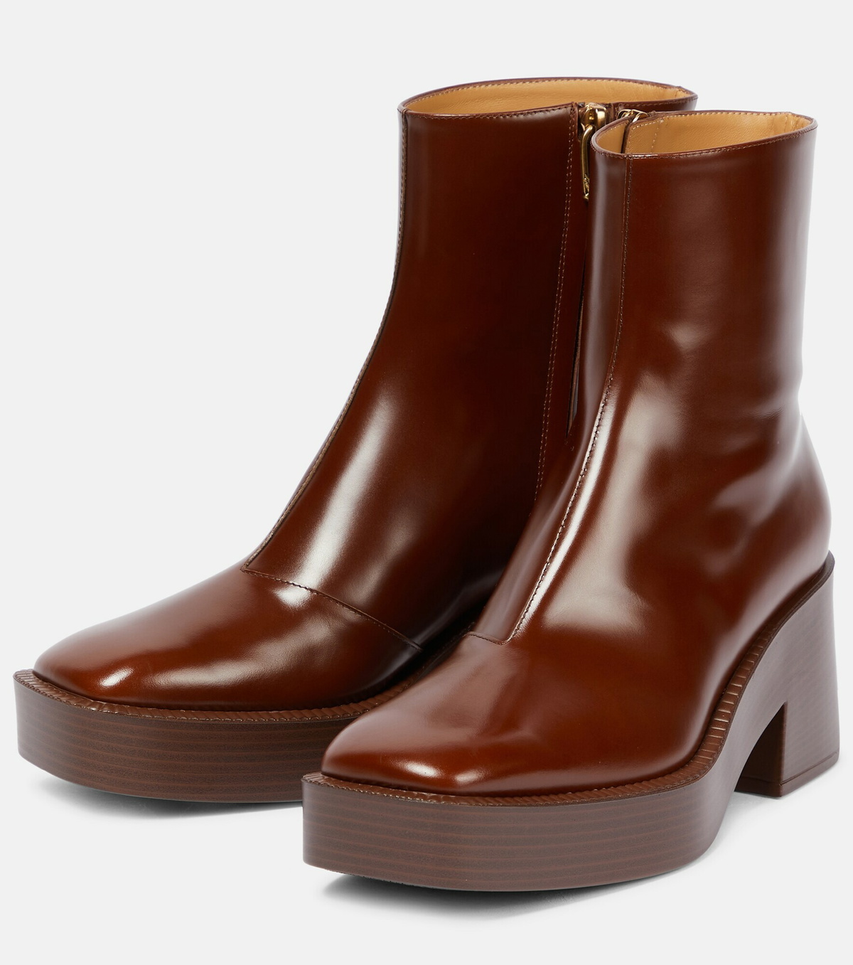Tod's - Leather platform ankle boots Tod's
