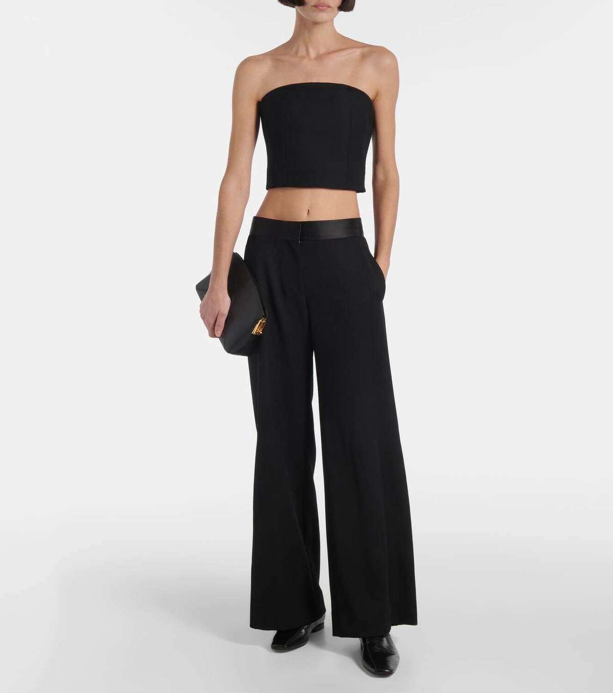 Wardrobe.NYC Wool-blend bustier WARDROBE.NYC