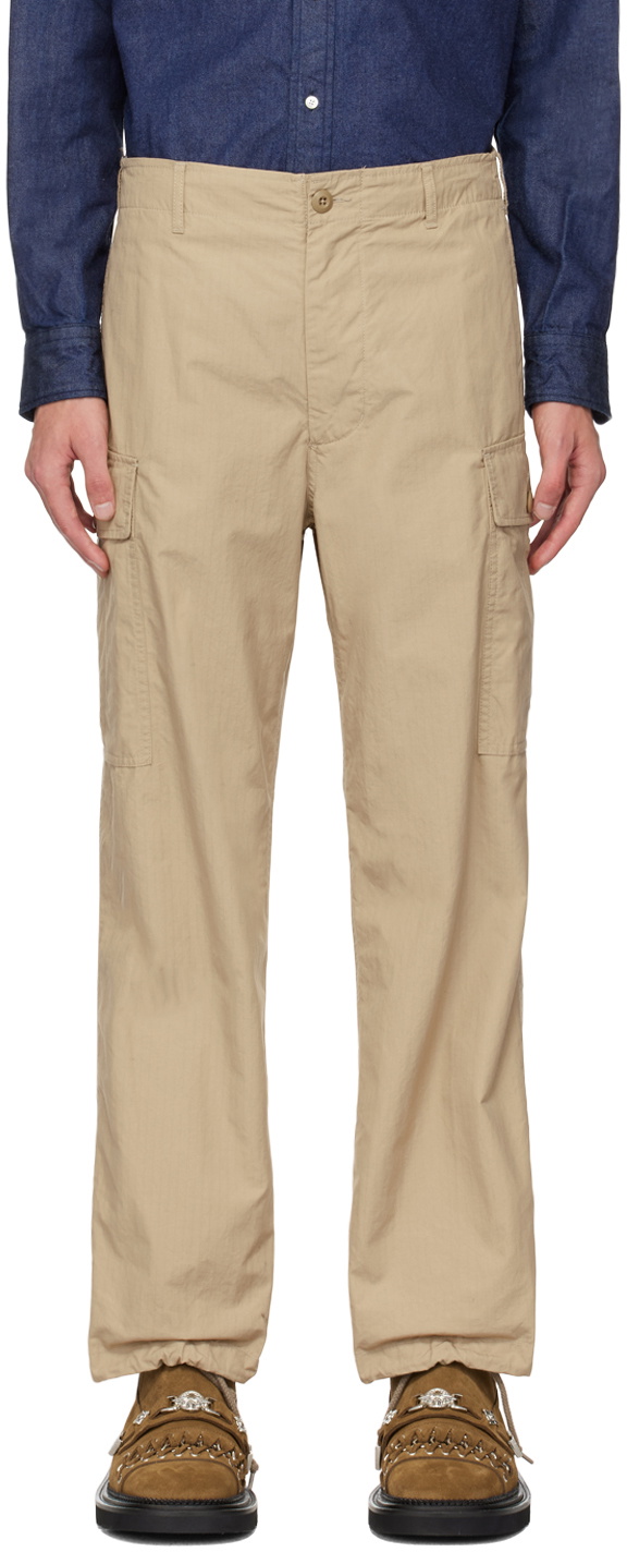 BEAMS PLUS Beige Military Cargo Pants Beams Plus