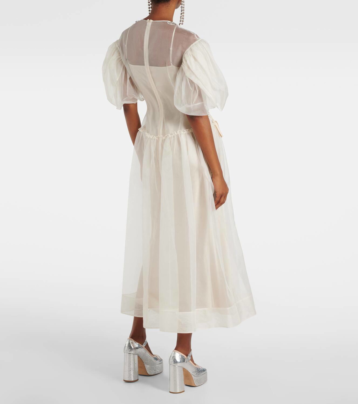 Simone Rocha Embellished silk corset gown Simone Rocha