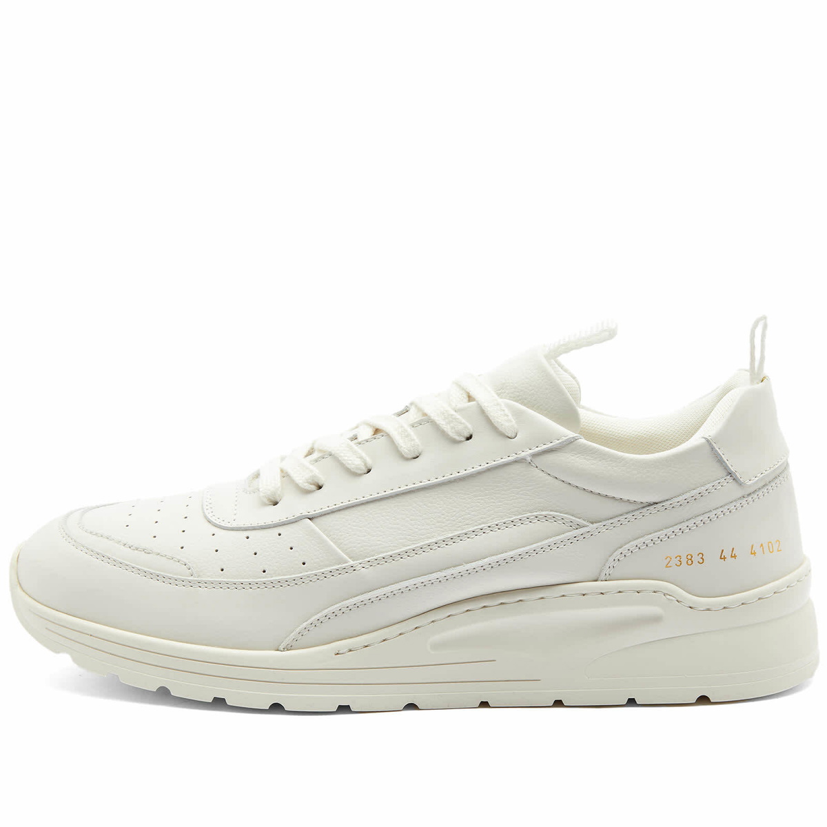 Common Projects Men's Track 90 Sneakers in Bone White Common Projects