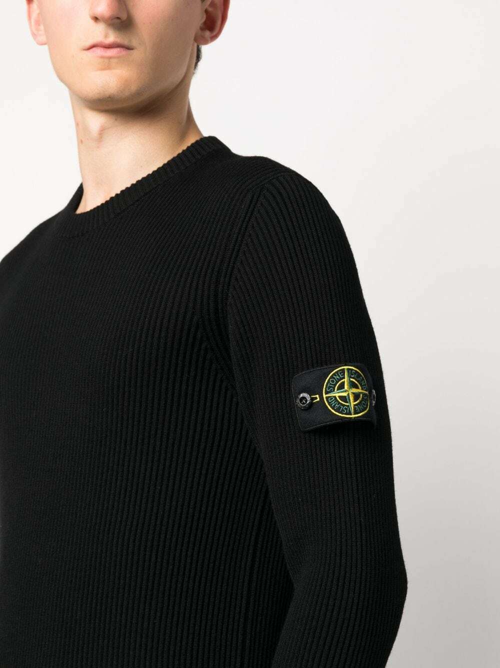 STONE ISLAND - Wool Pullover With Logo Stone Island