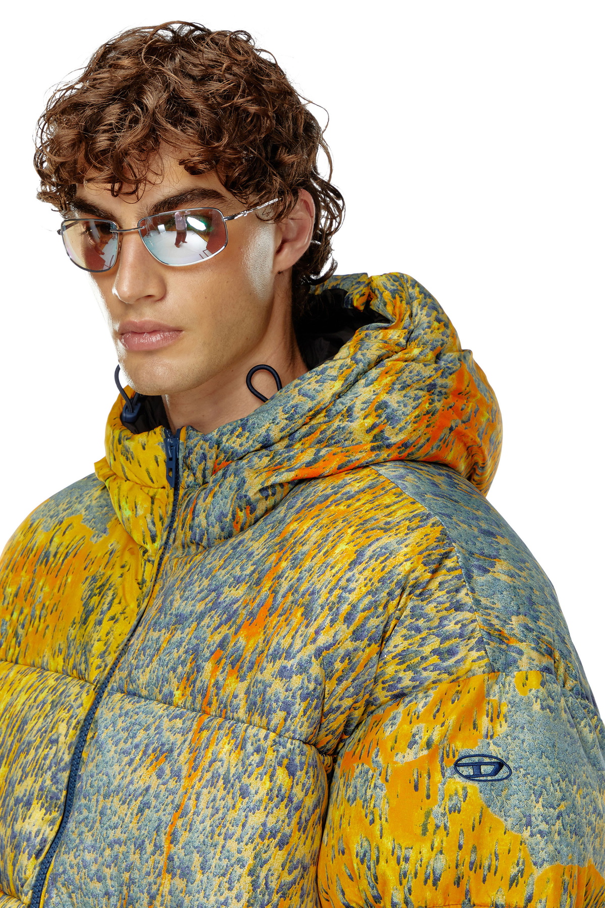 Diesel Puffer jacket with acid rain effect - Winter Jackets Mens in ...