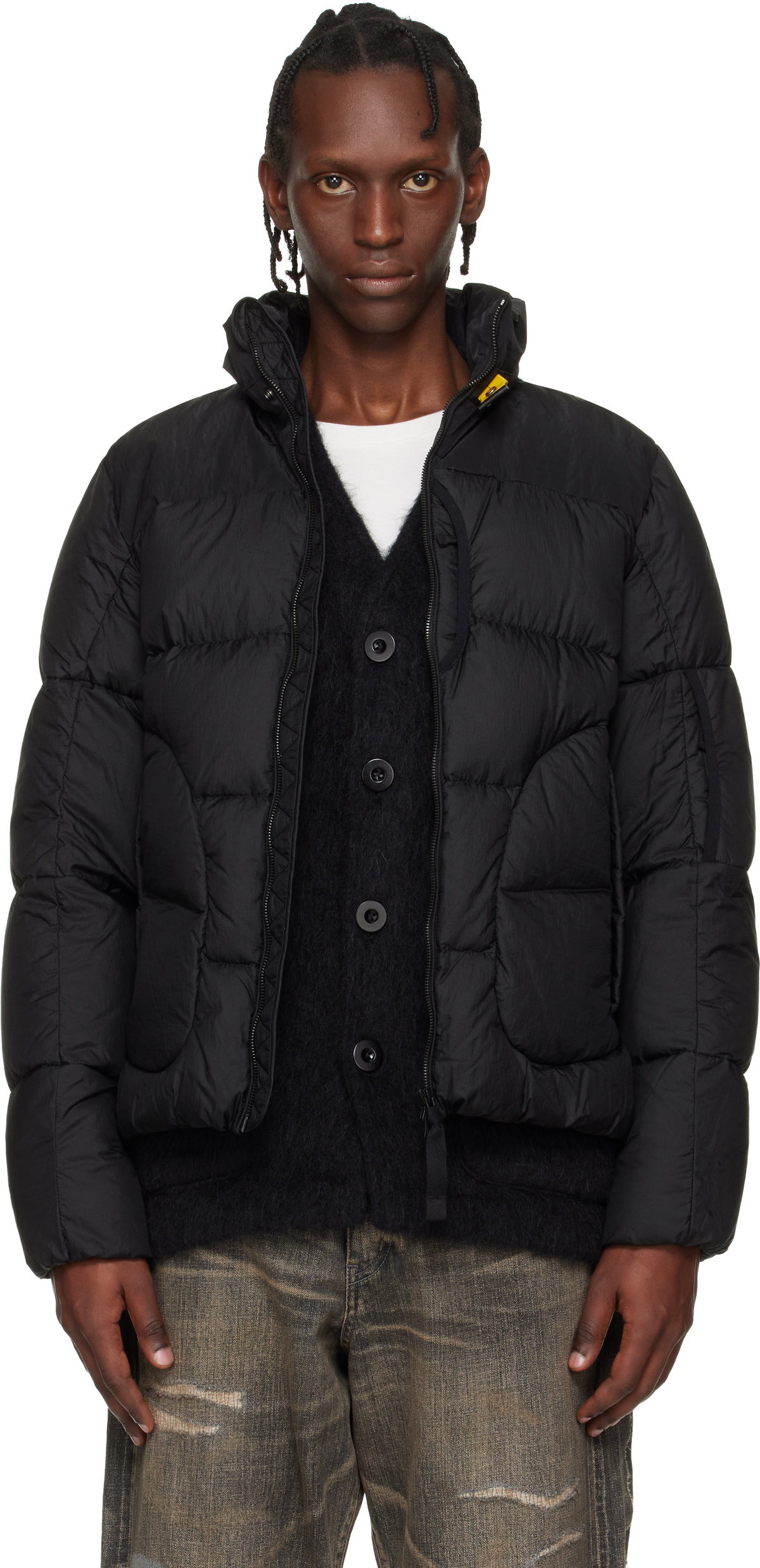 Parajumpers Black Blackburn Hooded Down Jacket Parajumpers