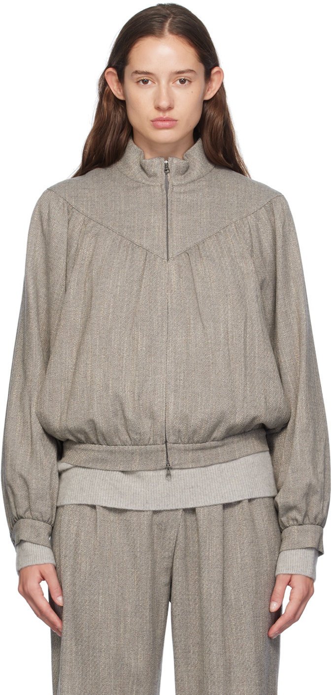 AMOMENTO Gray Yoke Jacket AMOMENTO