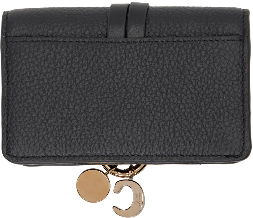Chloé Black Alphabet Card Holder Chloe