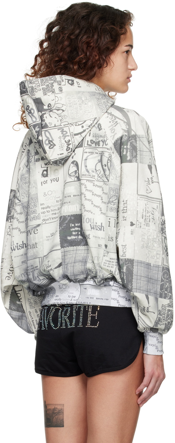 Praying SSENSE Exclusive Gray Comic Hoodie Praying