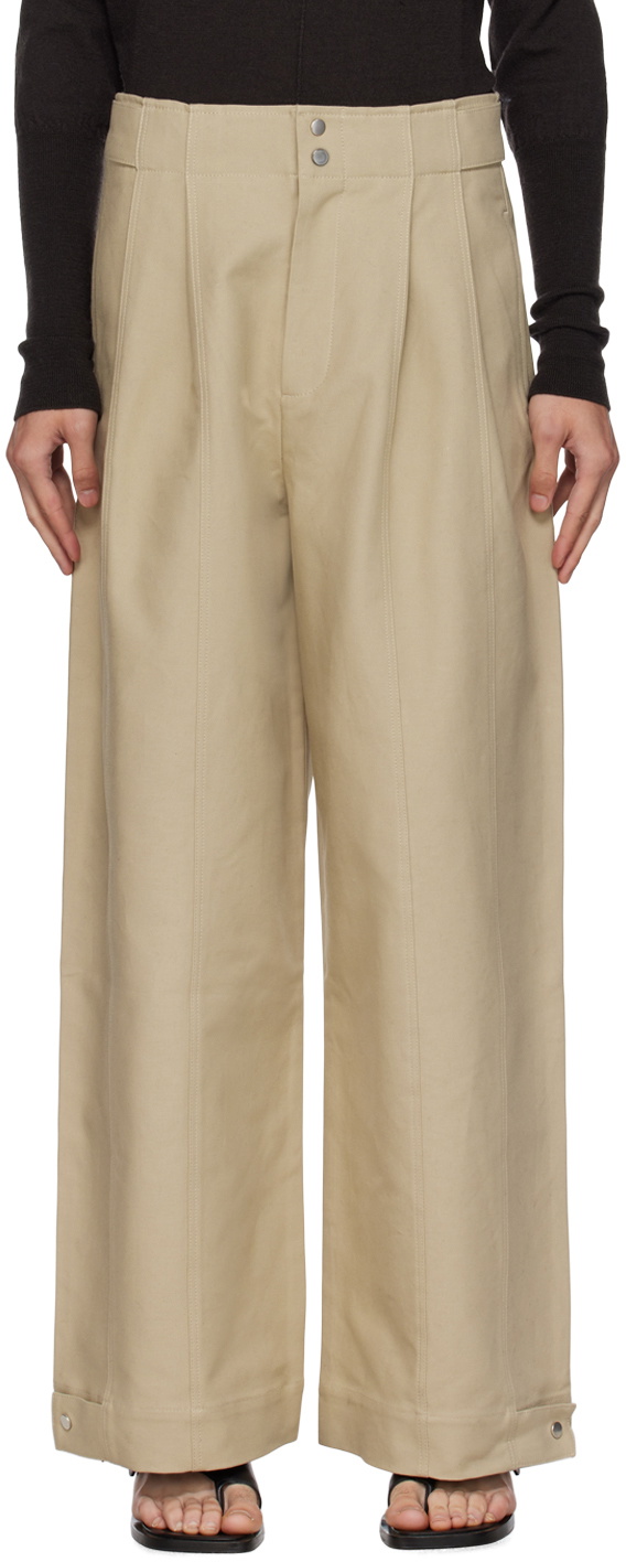 Birrot Beige Giwa Trousers Birrot