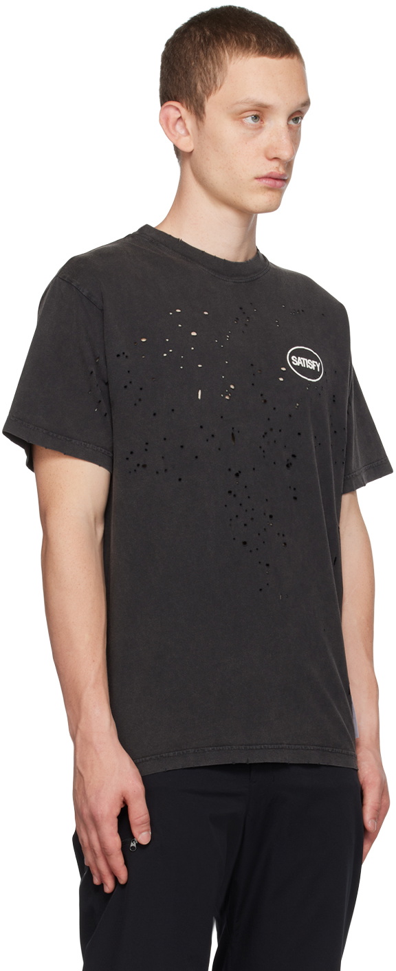 Satisfy Black MothTech T-Shirt Satisfy