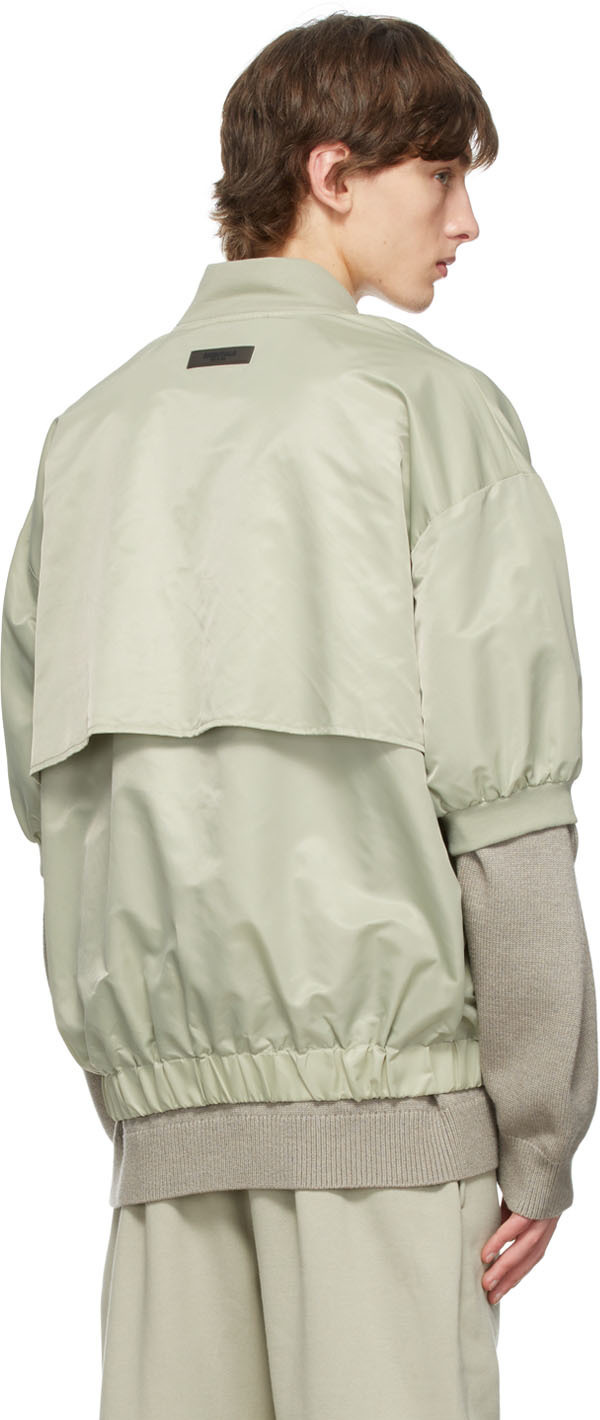 Essentials Green Nylon Jacket Essentials