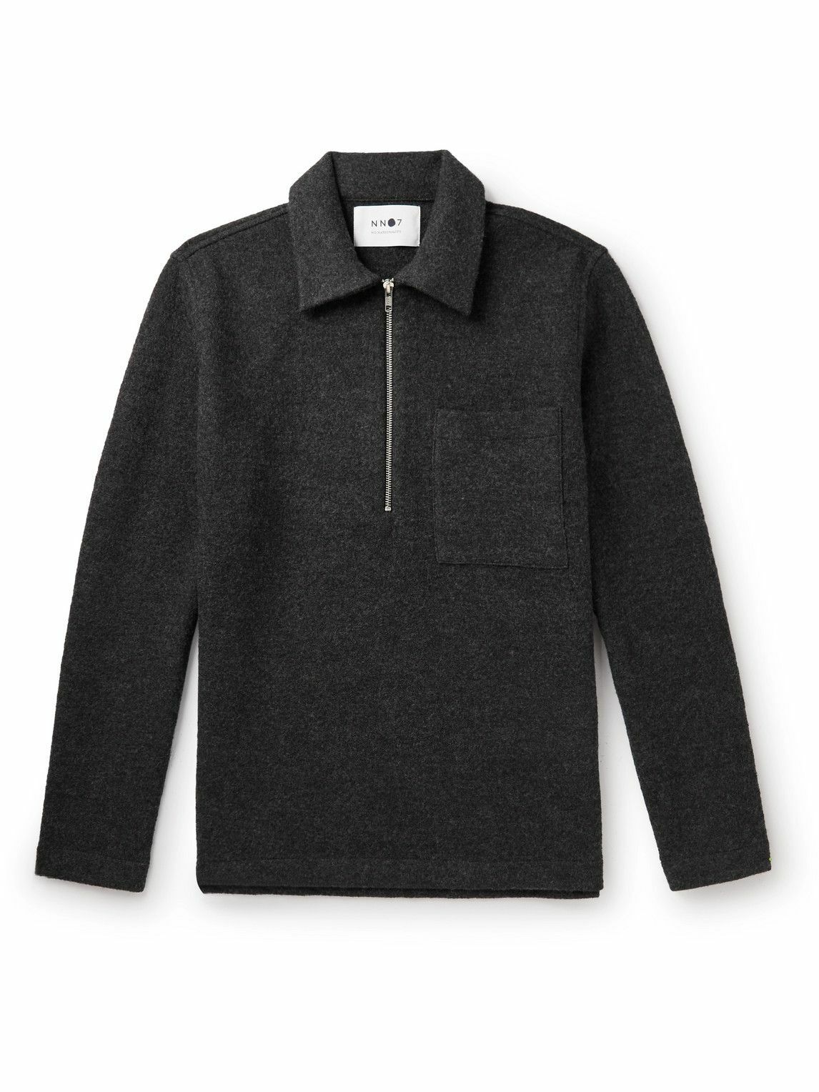 NN07 - Ivan 6398 Merino Wool Half-Zip Sweater - Gray NN07