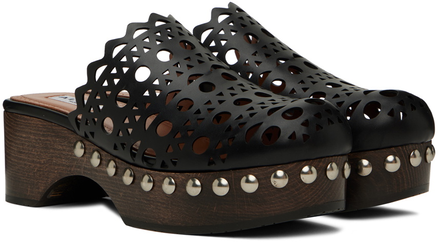 ALAÏA Black Vienne Clogs ALAÏA