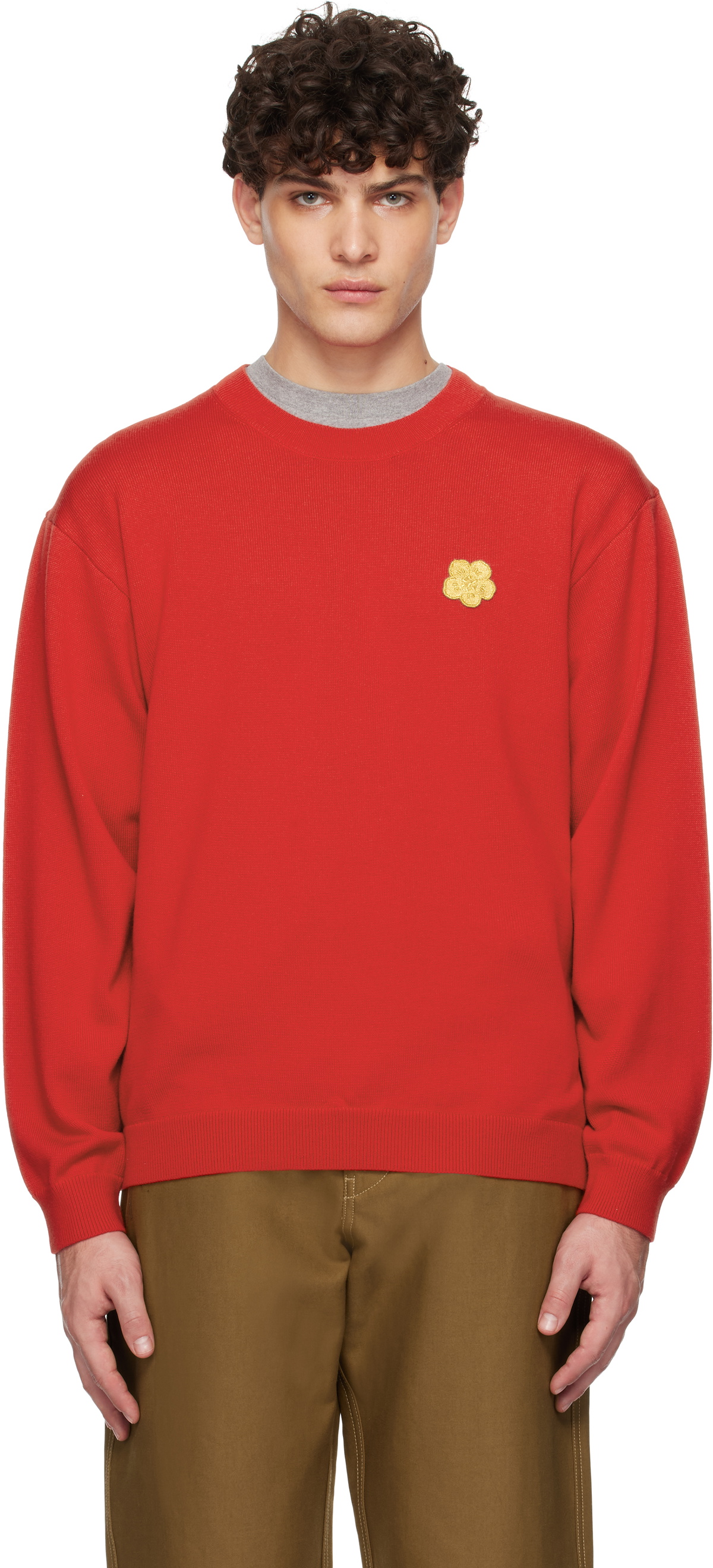 Kenzo Red Kenzo Paris Boke Flower Sweater Kenzo