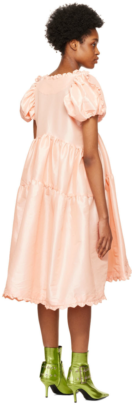 Kika Vargas Pink Leana Midi Dress Kika Vargas