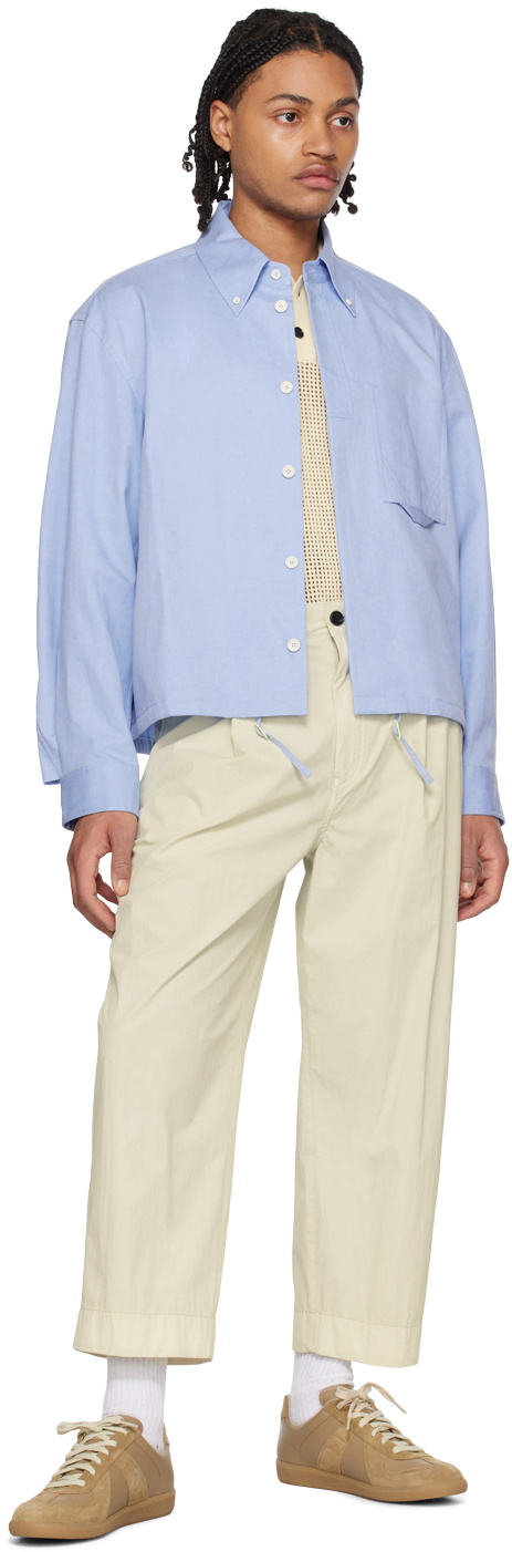 Solid Homme Beige Tapered Trousers Solid Homme