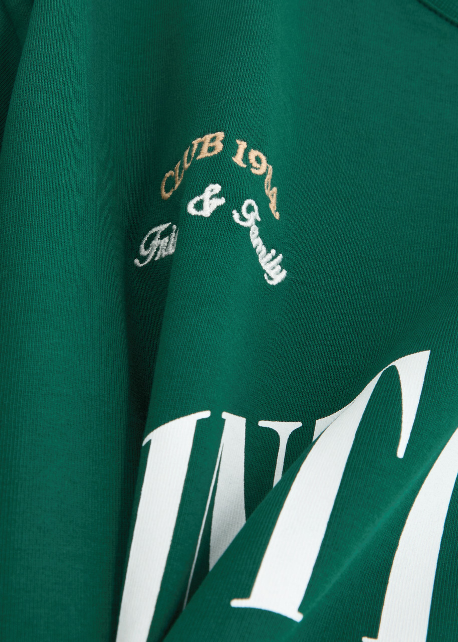 Club 1984 Saint Louis Printed Cotton T-shirt Green Club 1984