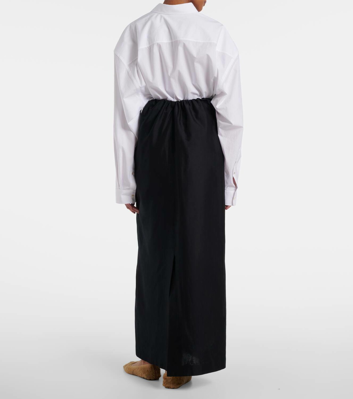 The Row Saul cotton and silk voile maxi skirt The Row