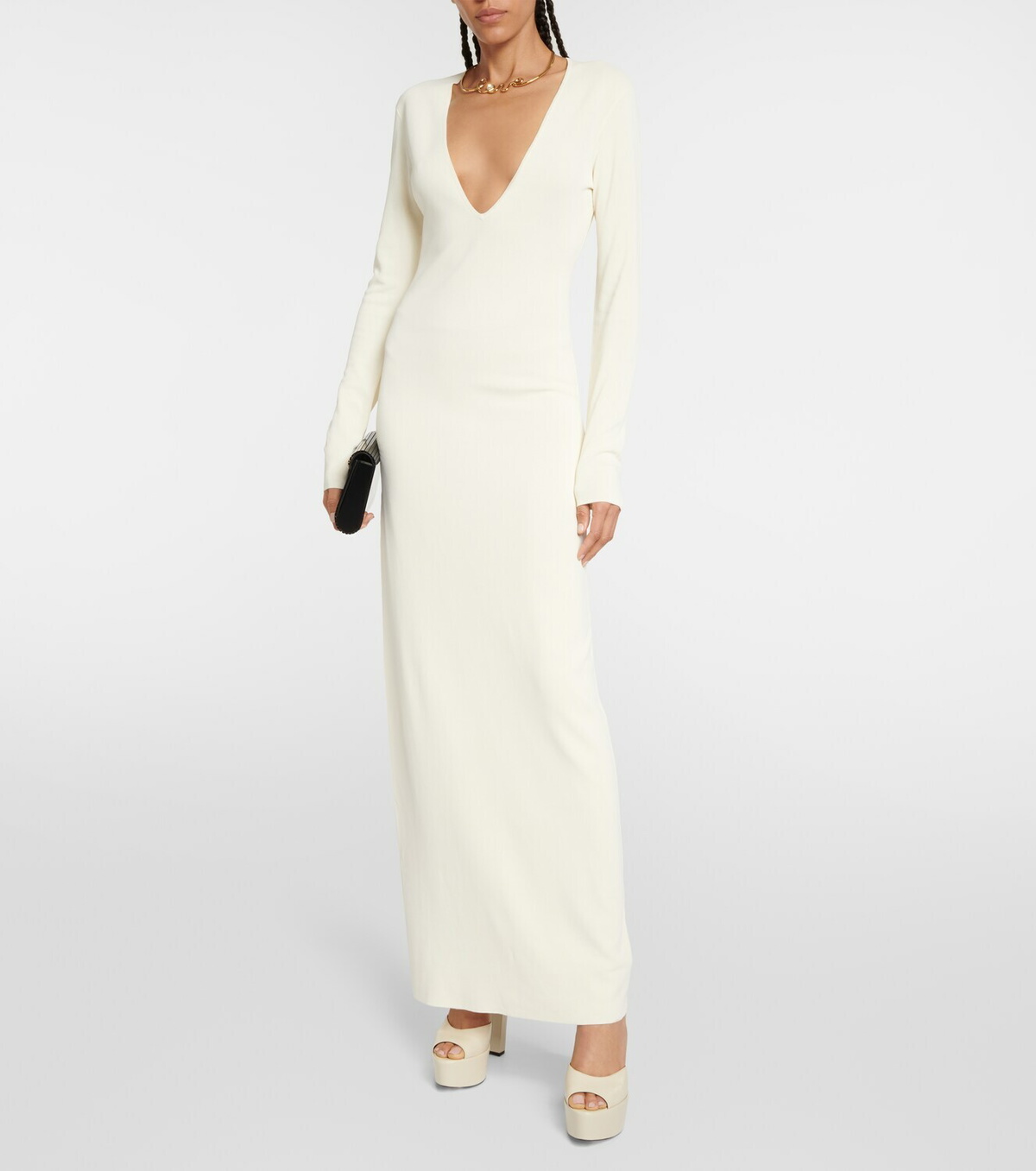 Nili Lotan Iffet Knitted Maxi Dress Nili Lotan