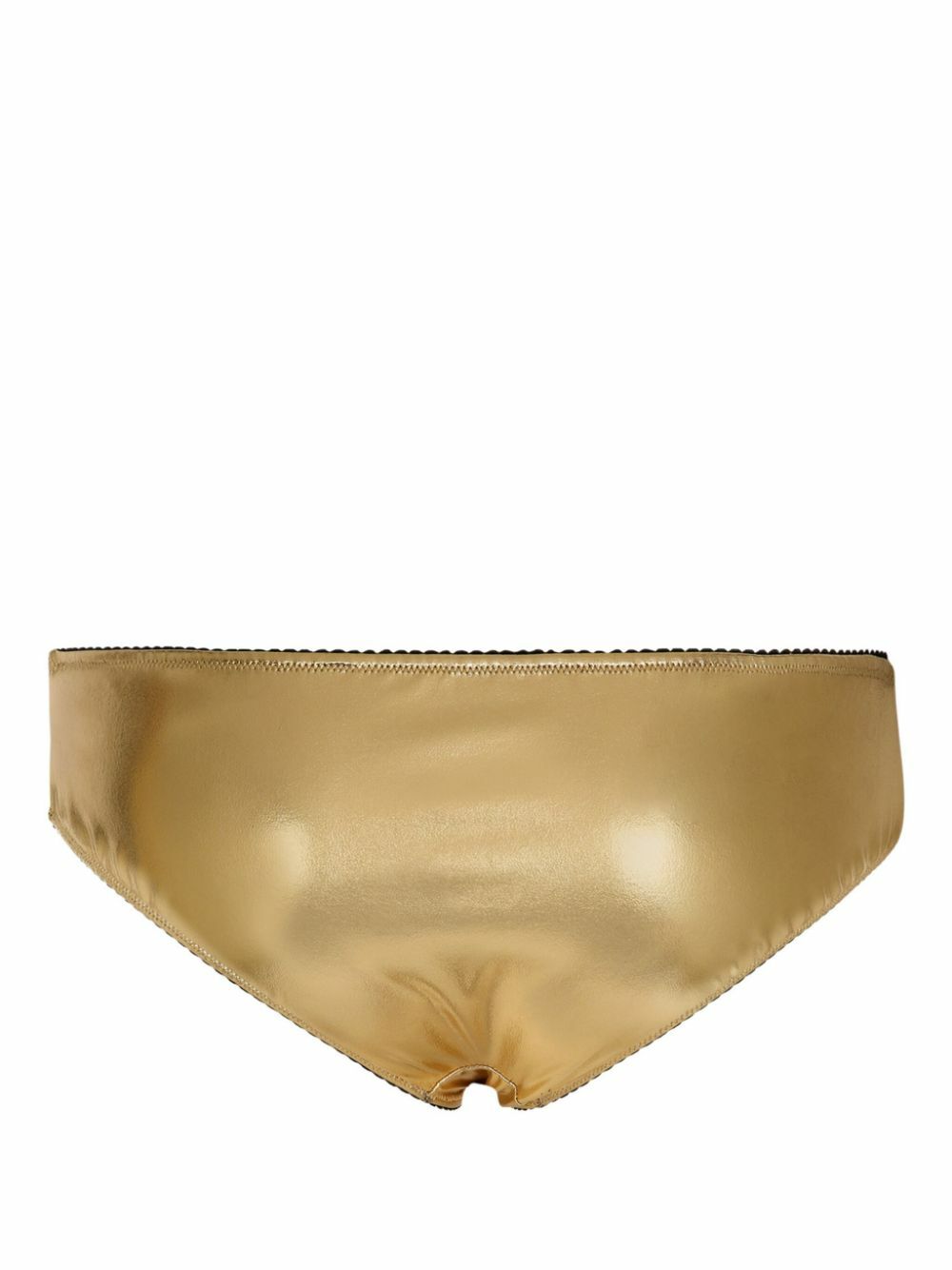 Dolce & Gabbana Gold-Tone Low-Rise Metallic Briefs Dolce & Gabbana