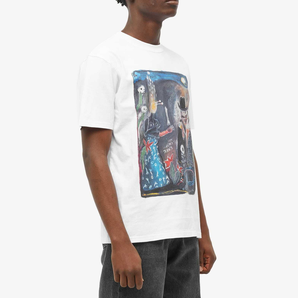 Endless Joy Men's Above Snakes T-Shirt in White Endless Joy