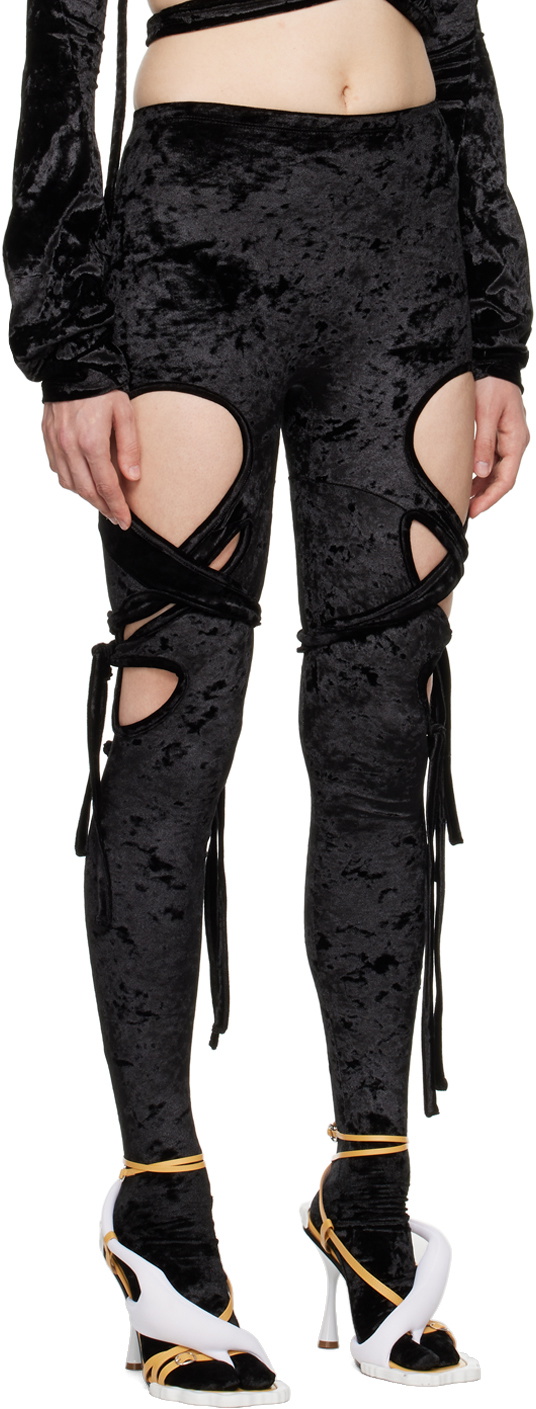 Ottolinger Black Tabi Leggings Ottolinger