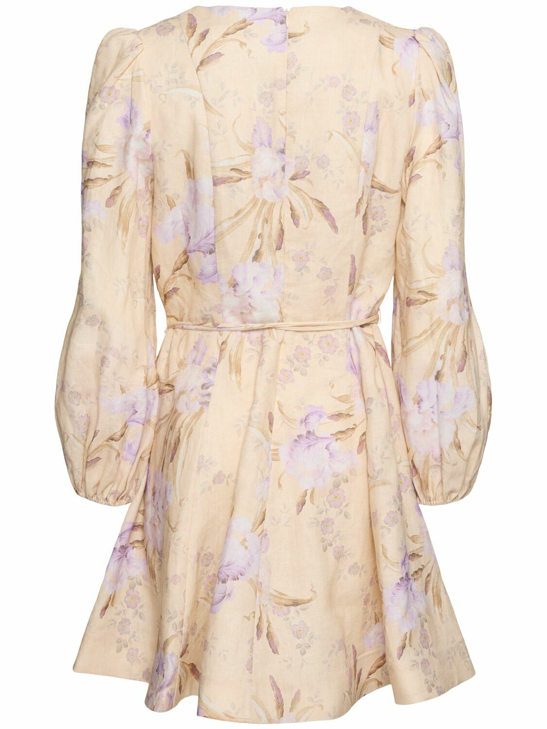 ZIMMERMANN Eden Belted Flip Printed Mini Dress Zimmermann
