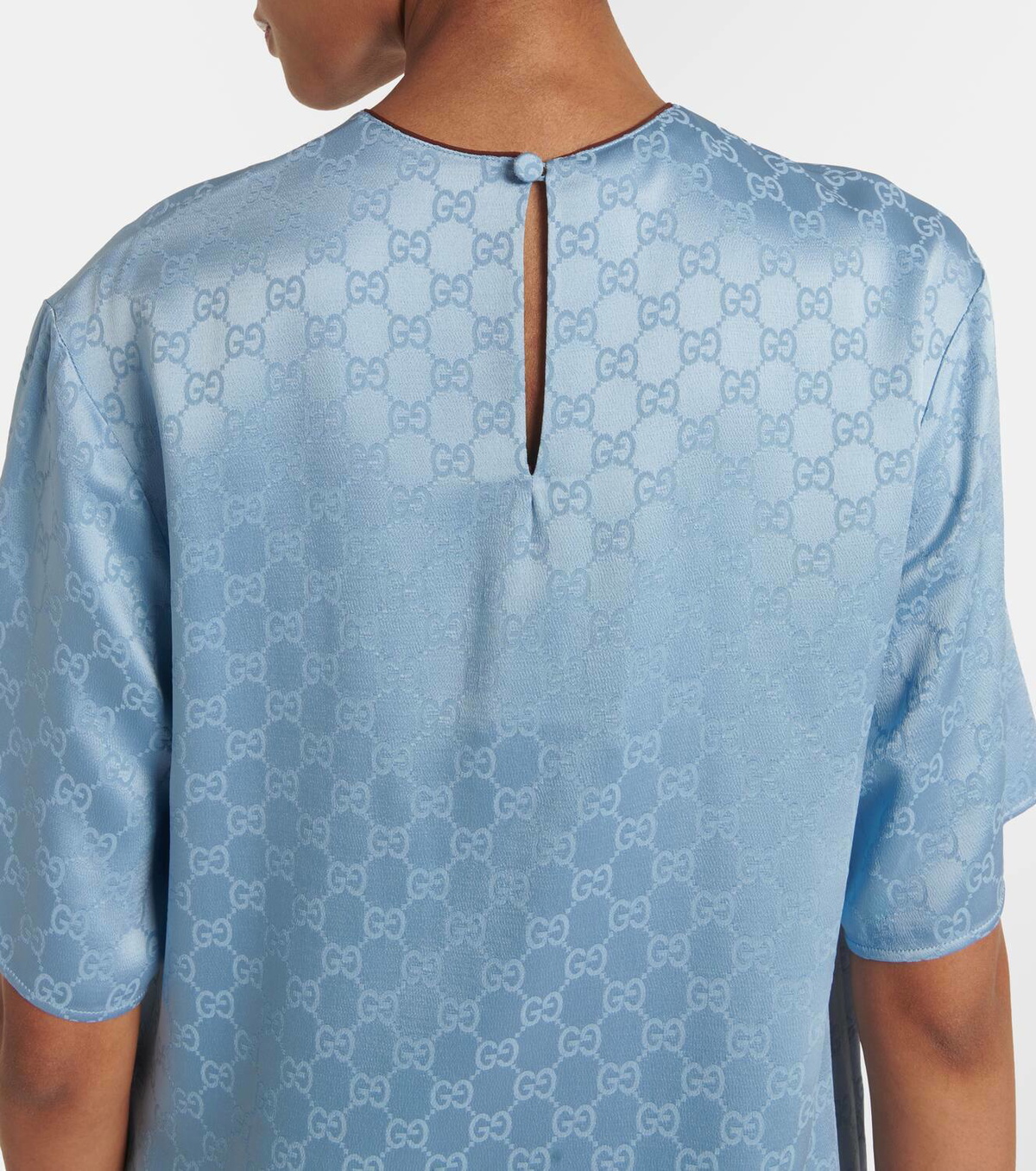 Gucci GG oversized satin top Gucci