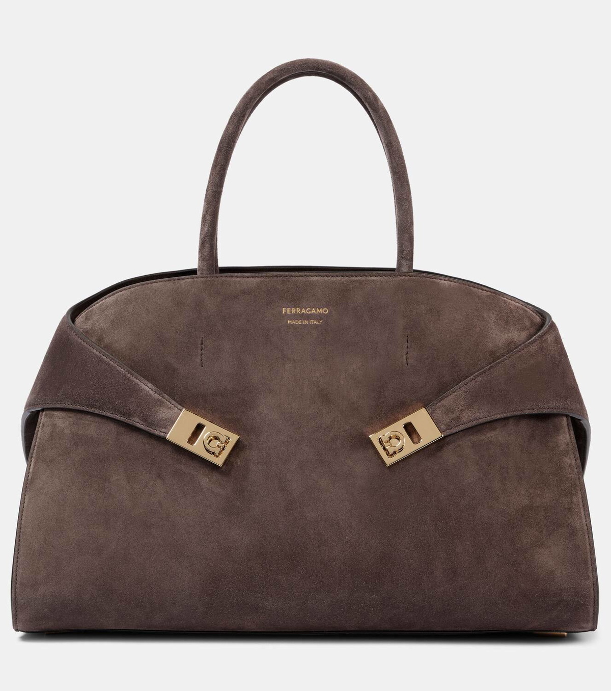 Ferragamo Hug Large suede tote bag Salvatore Ferragamo